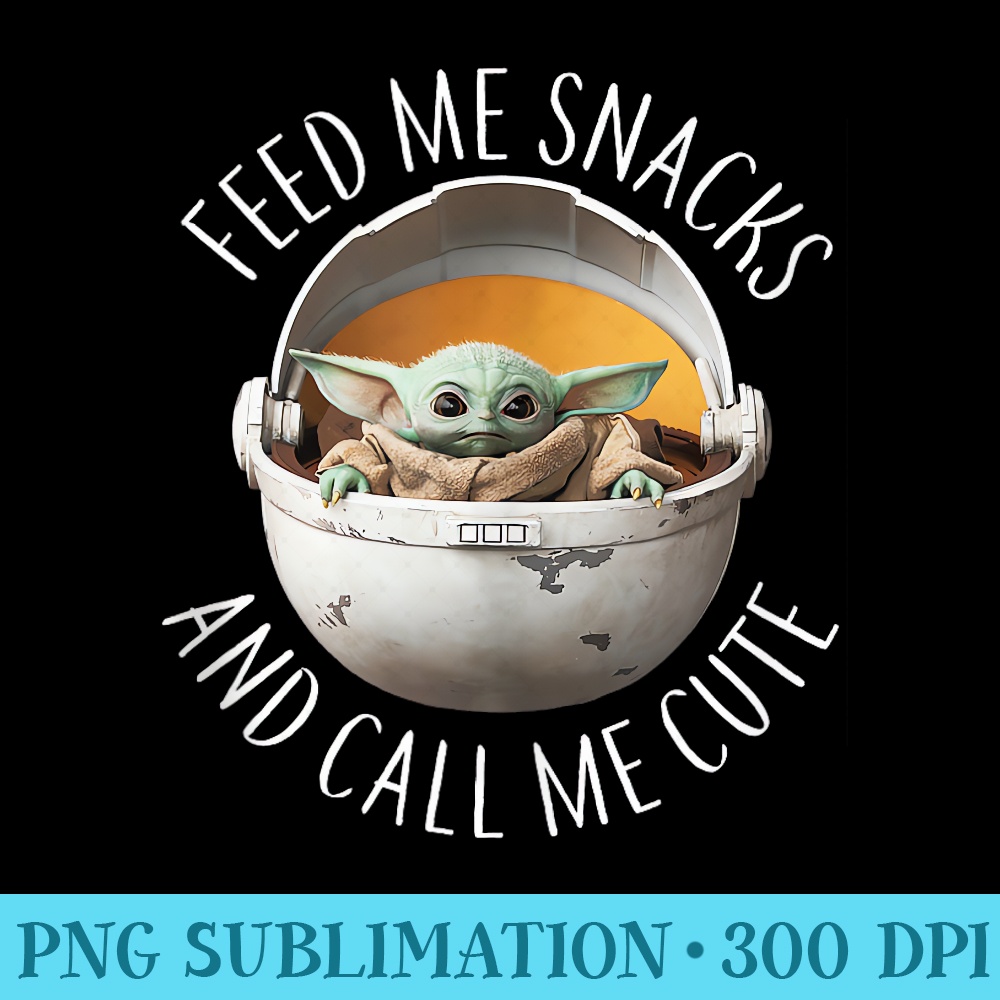 Star Wars The Mandalorian Grogu Feed Me Snacks Vintage V2 - | Inspire ...