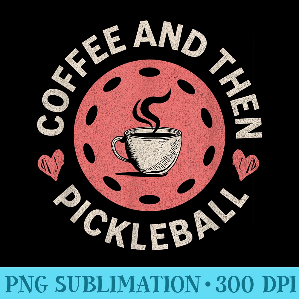Coffee Then Pickleball For Coffee Pickleball Lovers - PNG Im | Inspire ...
