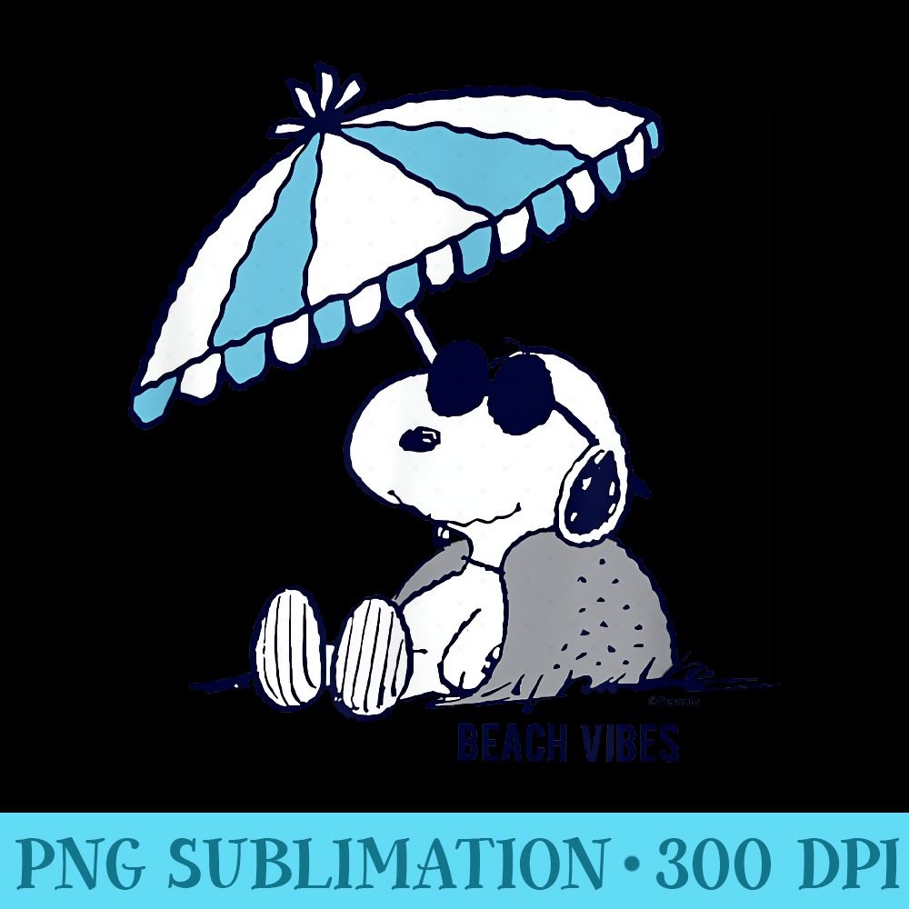 Peanuts Snoopy Chill Beach Vibes - Modern PNG designs | Inspire Uplift