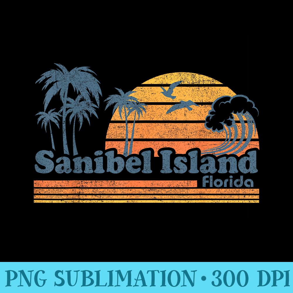 Sanibel Island Beach Florida Vintage Spring Break 70s Retro | Inspire ...