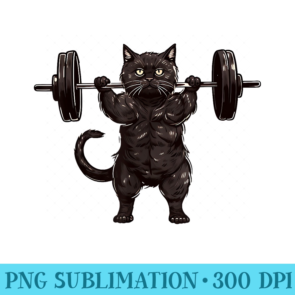 Cat Workout, Cat Deadlift, Powerlifting Kitty Weightlifting | Inspire ...