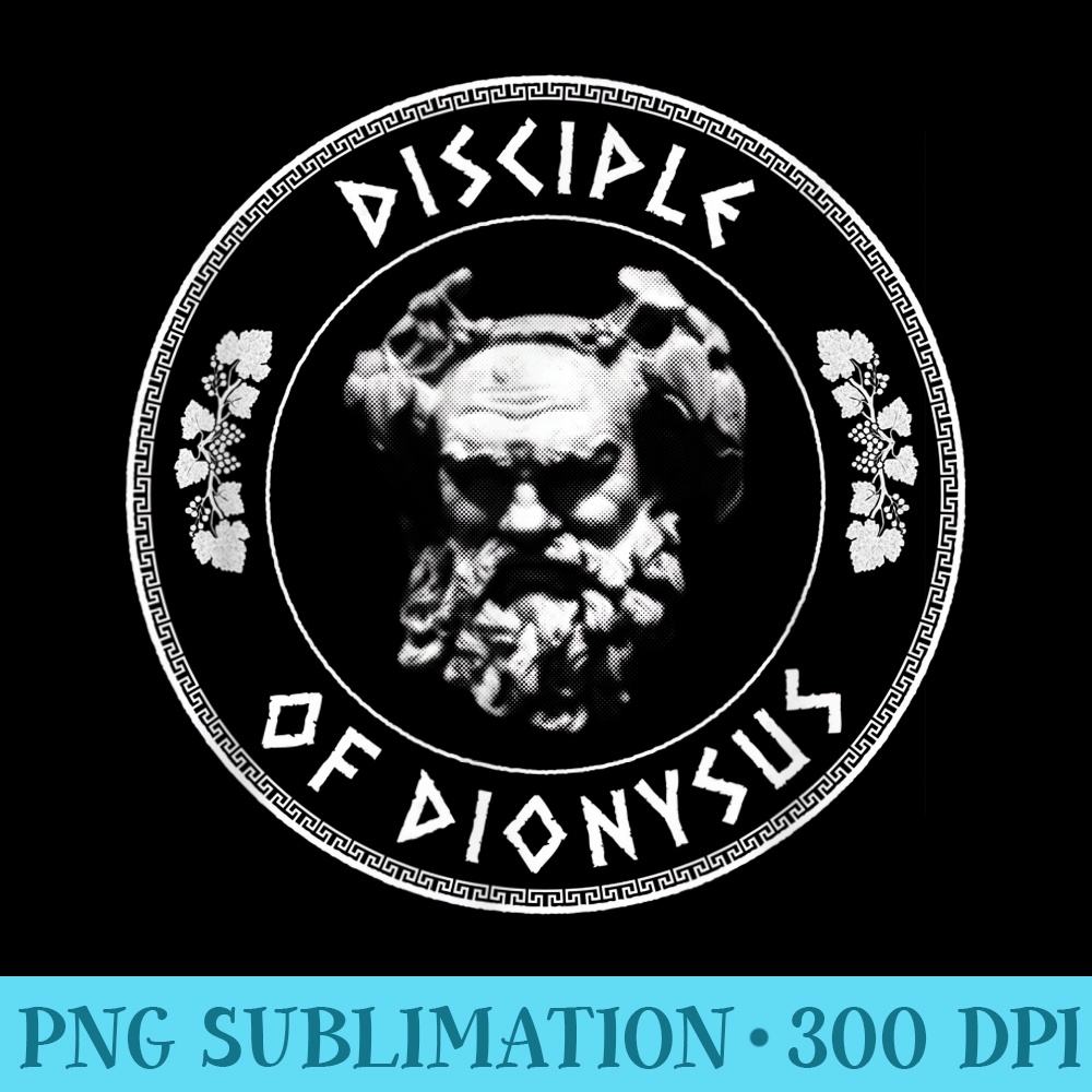 Disciple of Dionysus Greek God of Wine - Ready To Print PNG | Inspire ...