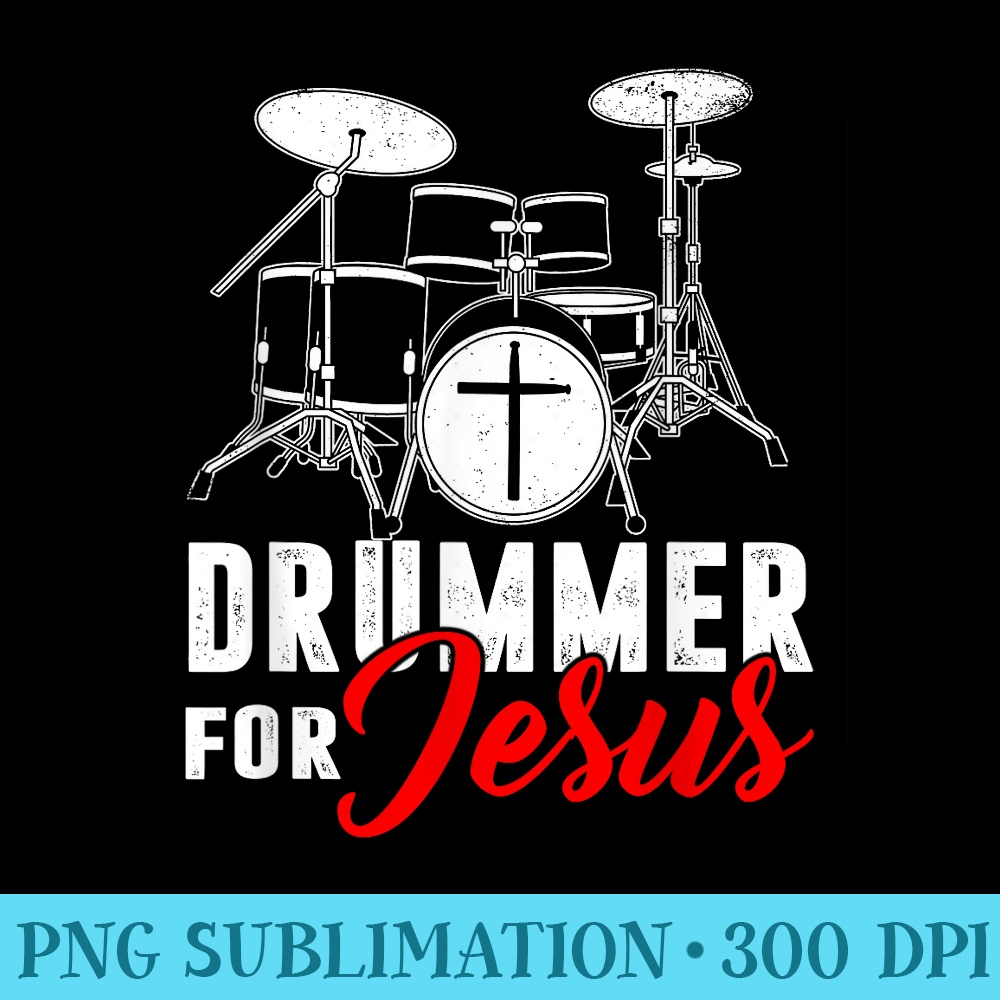Mens Drummer For Jesus T Christian Drums Cross - Shirt Image | Inspire ...