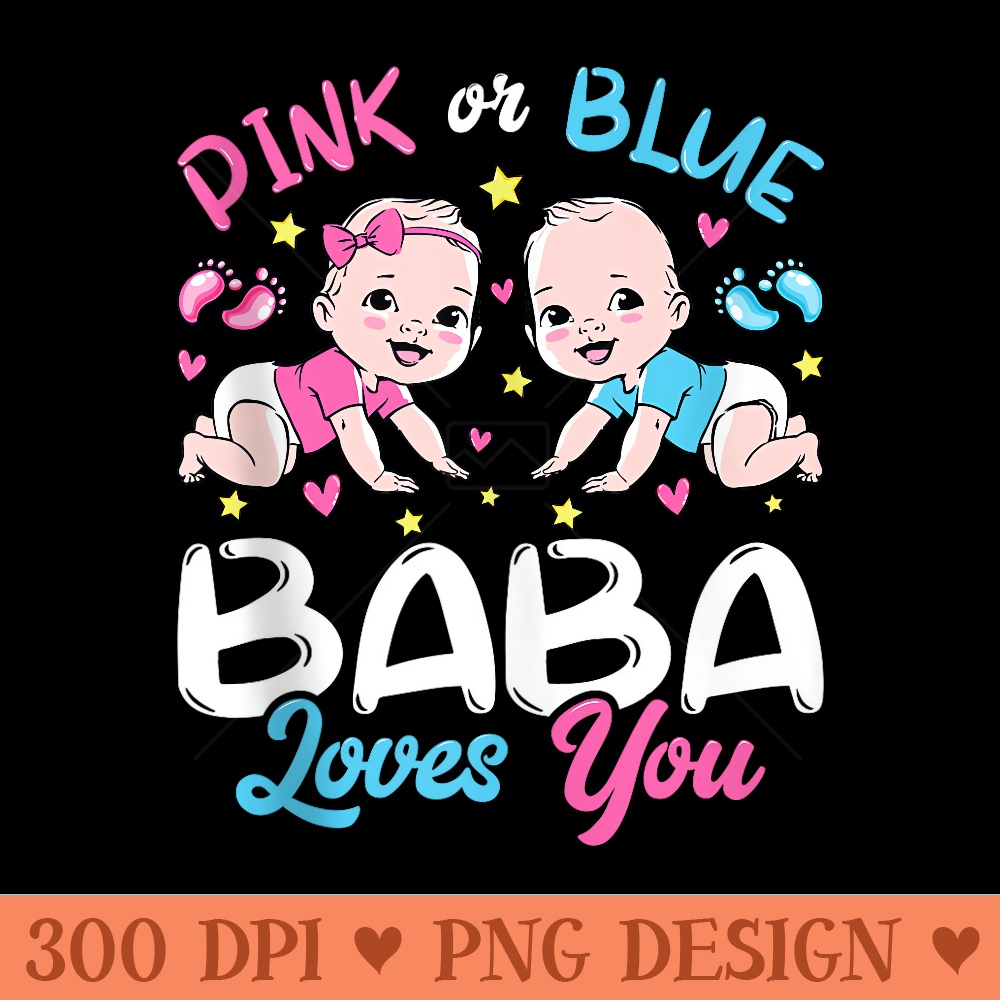 Pink Or Blue Baba Loves You Baby Gender Reveal Keeper - Mug | Inspire ...