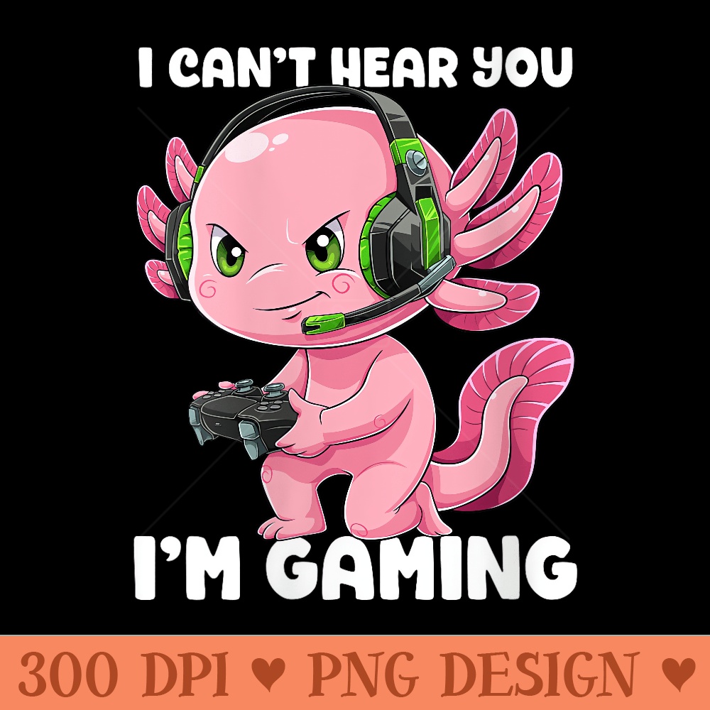 Gamer Axolotl Gamesolotl Fish Gaming Video Gamer Anime - Rea | Inspire ...