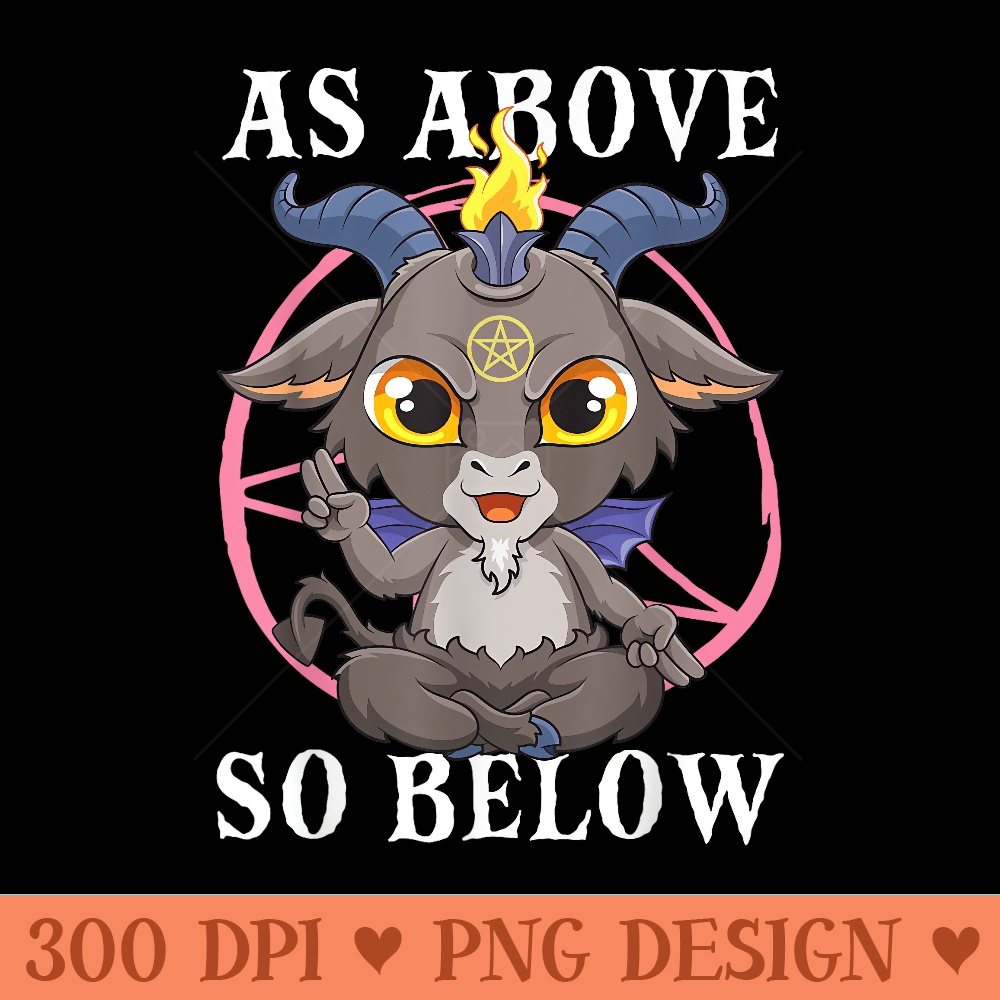 As Above So Below Baphomet Satanic Black Magic Satan Goat - | Inspire ...