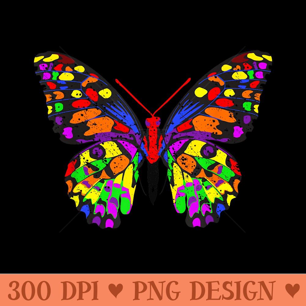 Rainbow Butterflies, Monarch Butterfly For Men - PNG clipart | Inspire ...