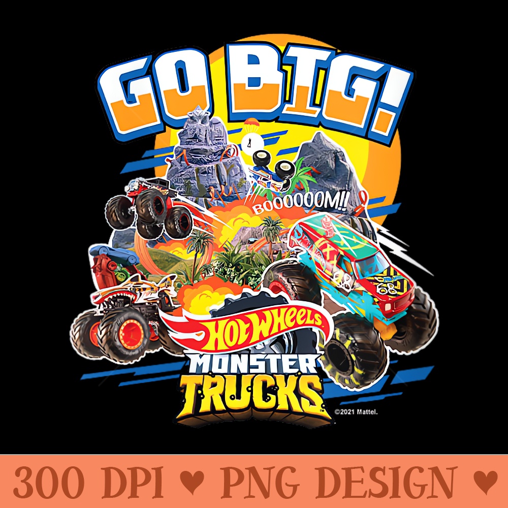 Hot Wheels Go Big - Printable PNG Images - Inspire Uplift