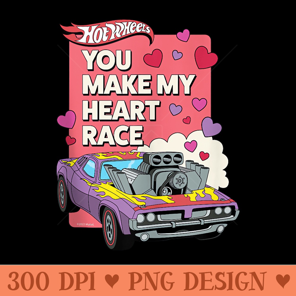 Hot Wheels You Make My Heart Race - Transparent PNG download | Inspire ...
