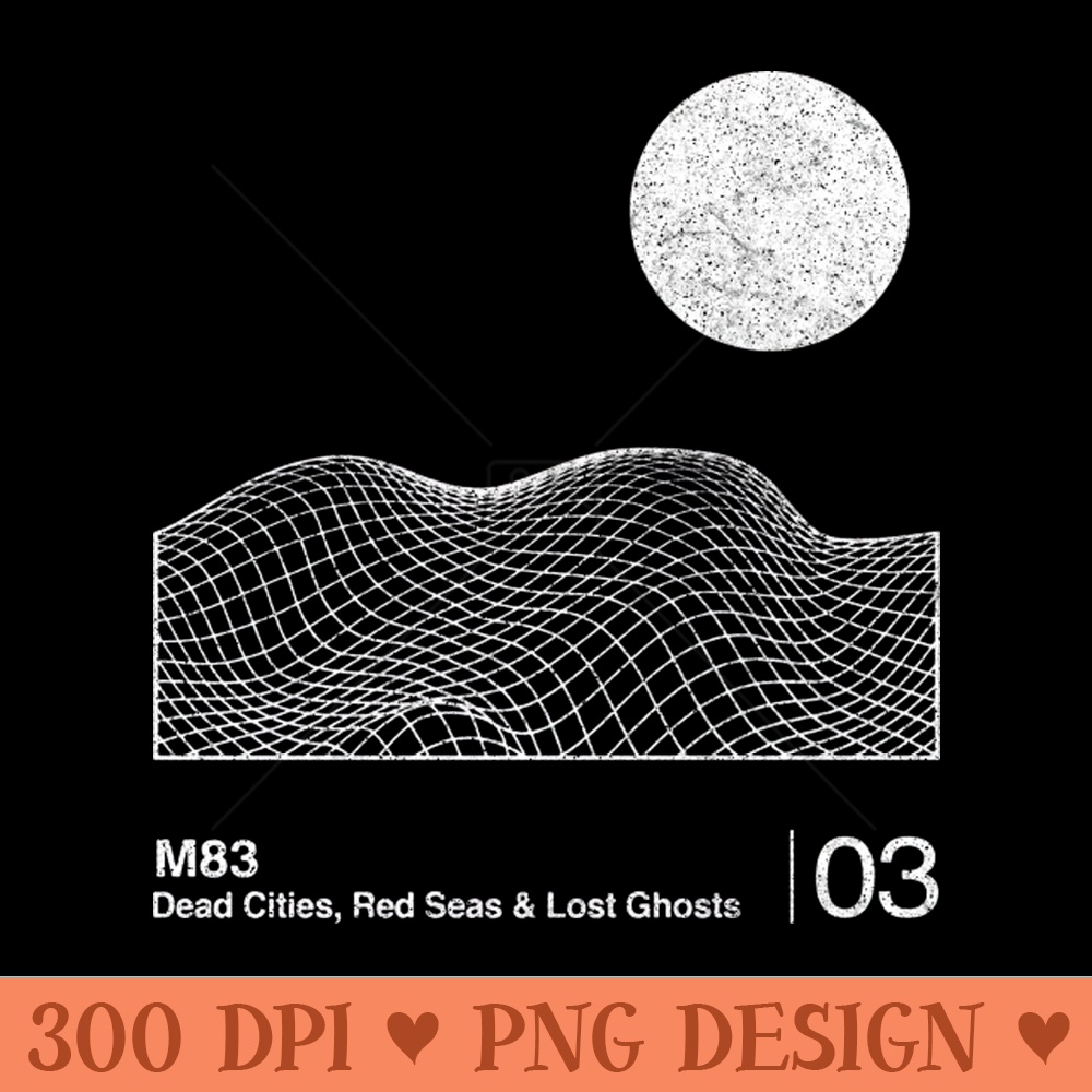 M83 Minimalist Graphic Fan Artwork Design - High Quality PNG | Inspire ...