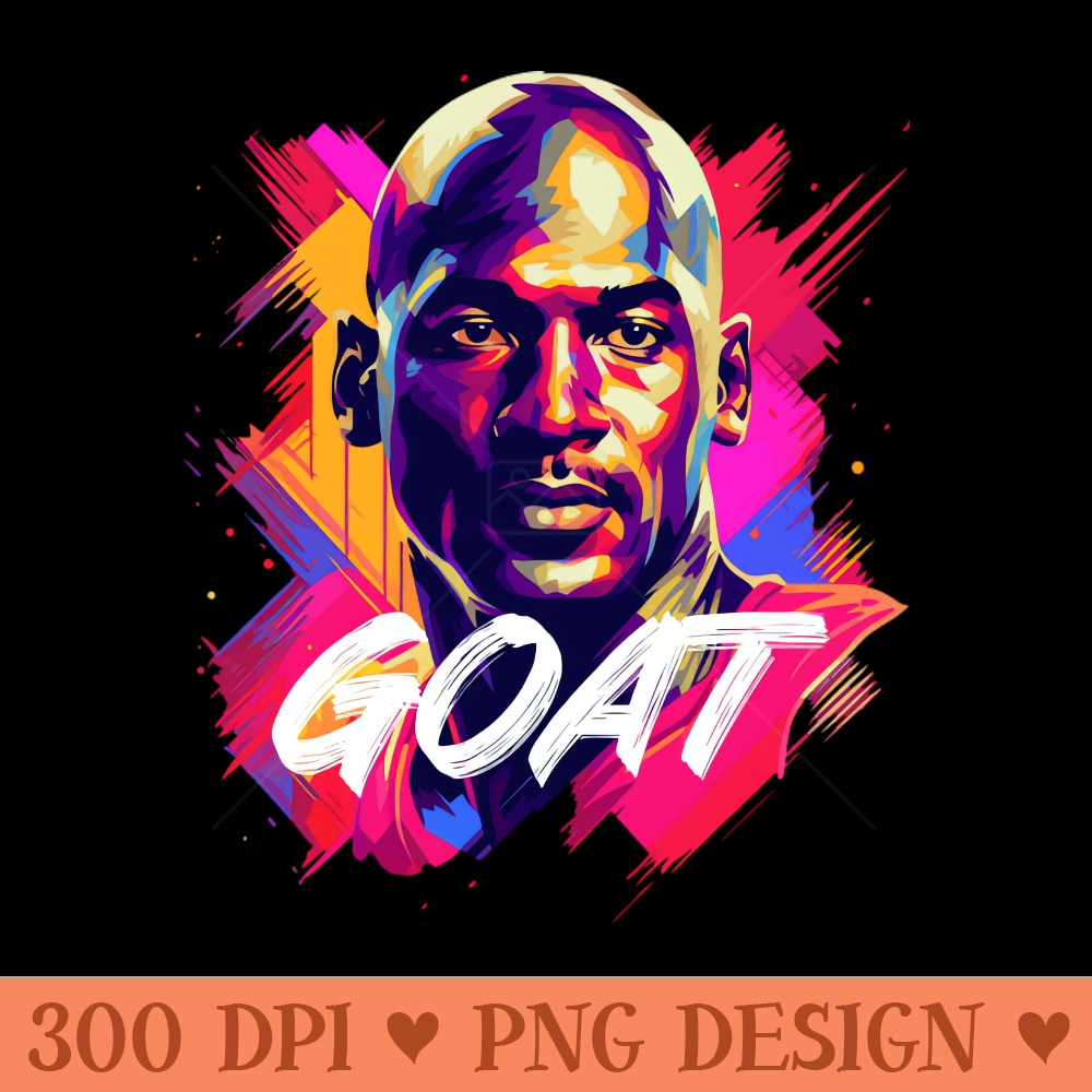 Michael Jordan GOAT - Digital PNG Downloads | Inspire Uplift