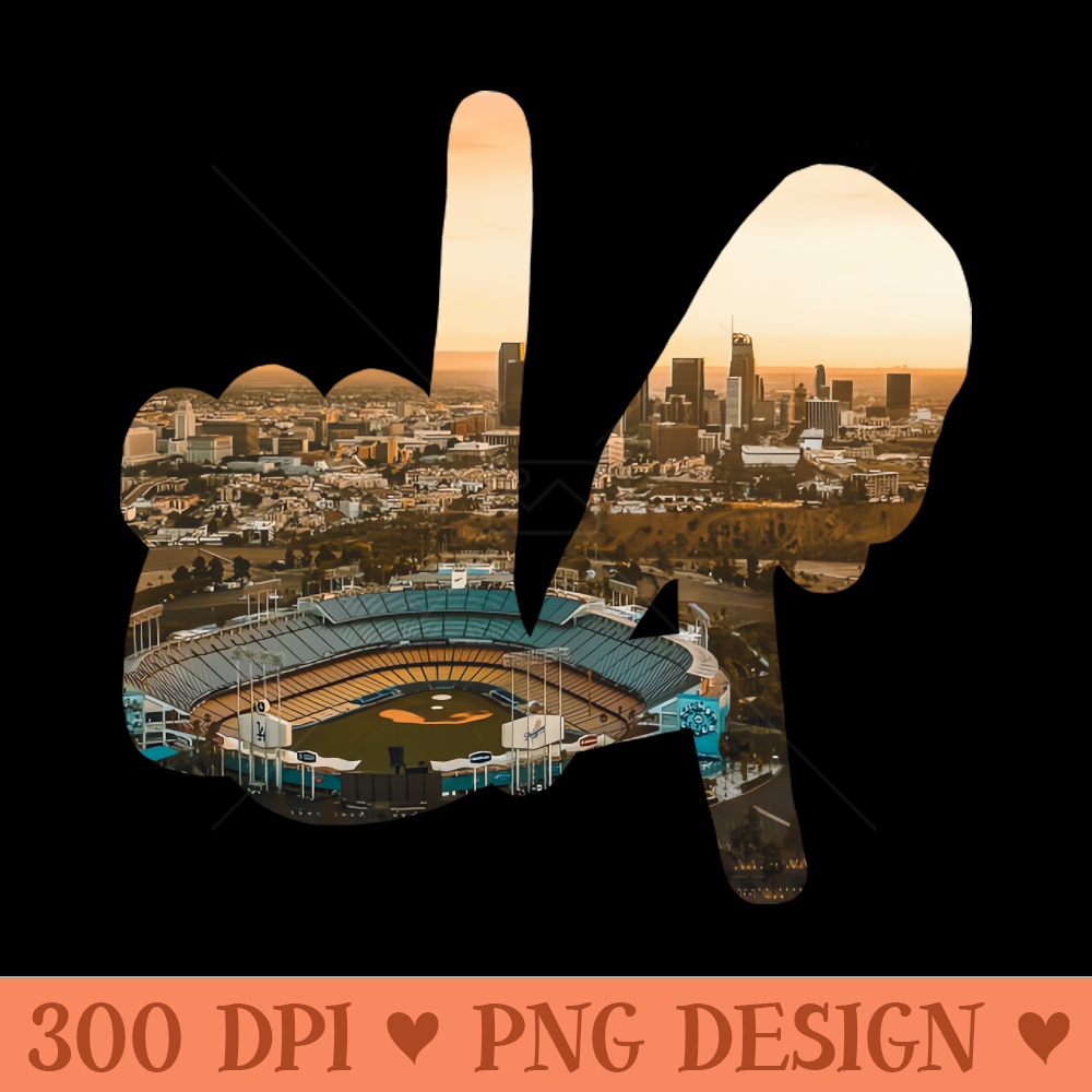 LA Hands, Dodger Stadium - High Quality PNG Clipart | Inspire Uplift