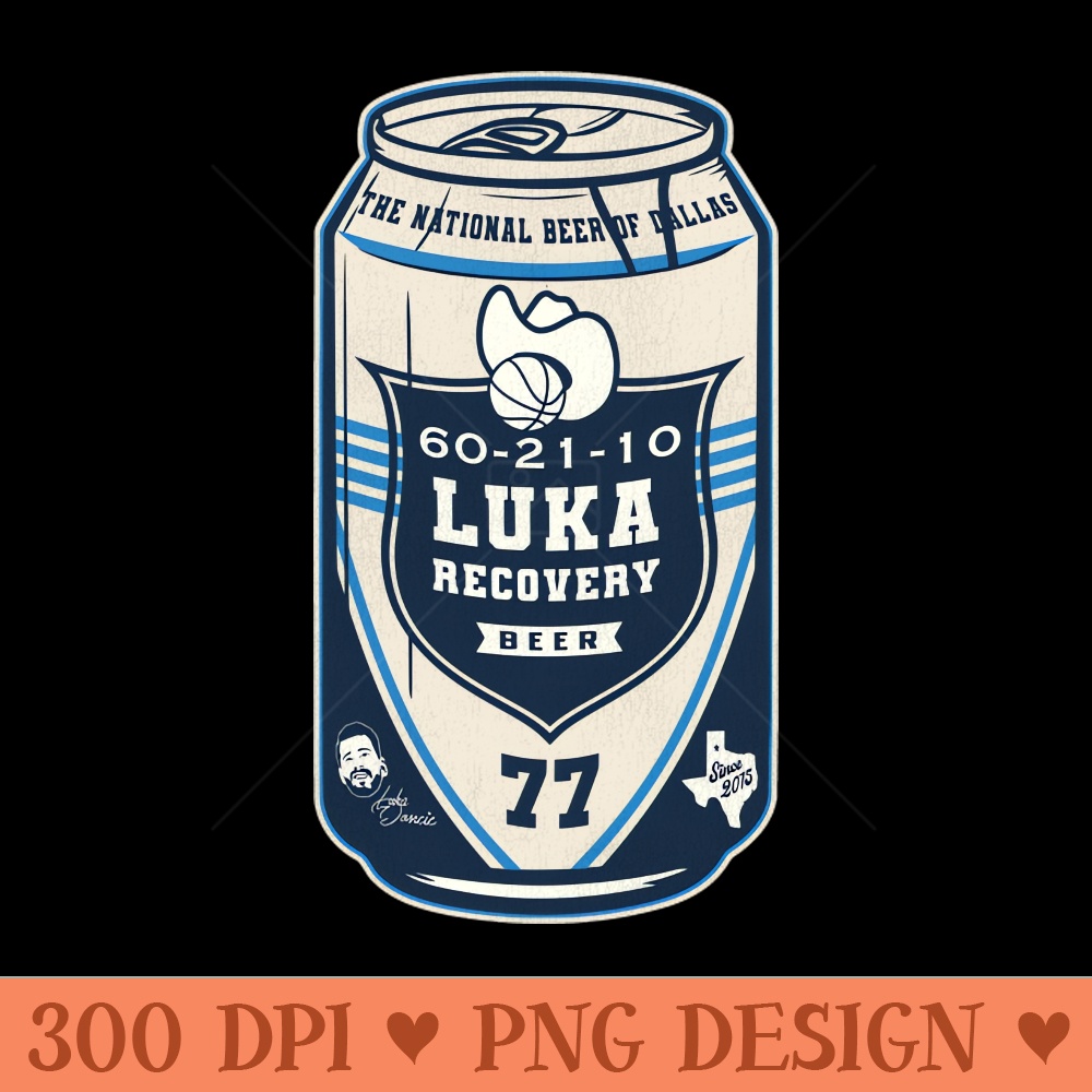 Recovery Beer Can Luka Doncic - High Resolution PNG Designs | Inspire ...