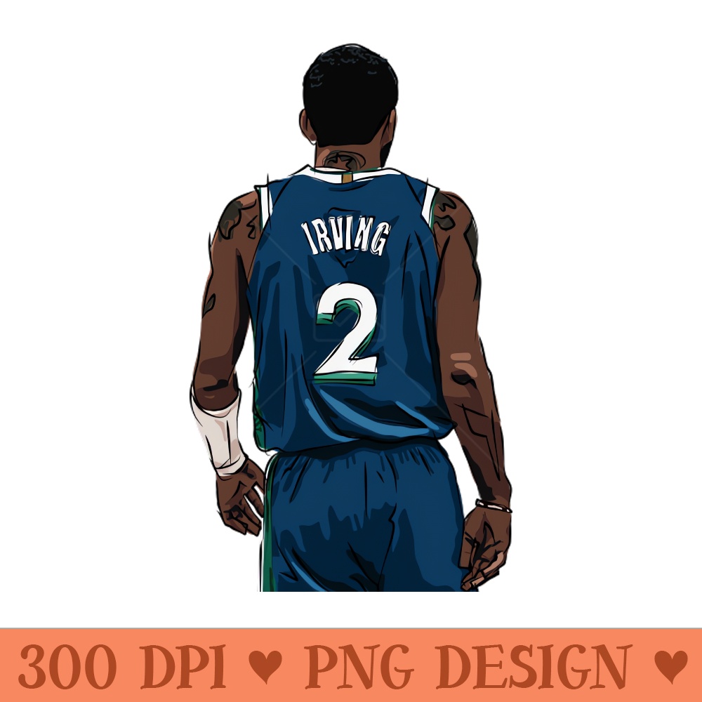 Kyrie Irving Dallas Sketch - PNG Templates - Inspire Uplift