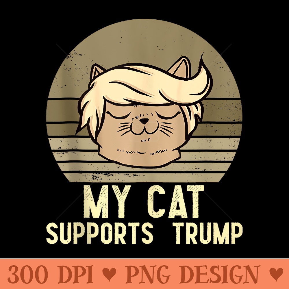 funny my cat supports donald trump quote cats lovers trump - | Inspire ...
