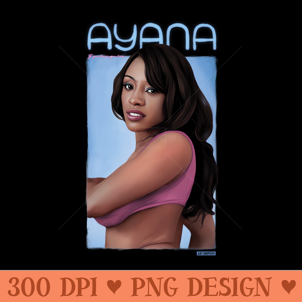 Ayana - Ready To Print PNG Designs | Inspire Uplift