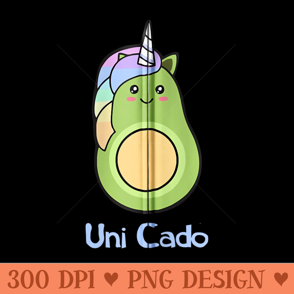 Uni Cado, Cute Avocado, Funny Unicorn, Guacamole, Vegan - PN | Inspire ...
