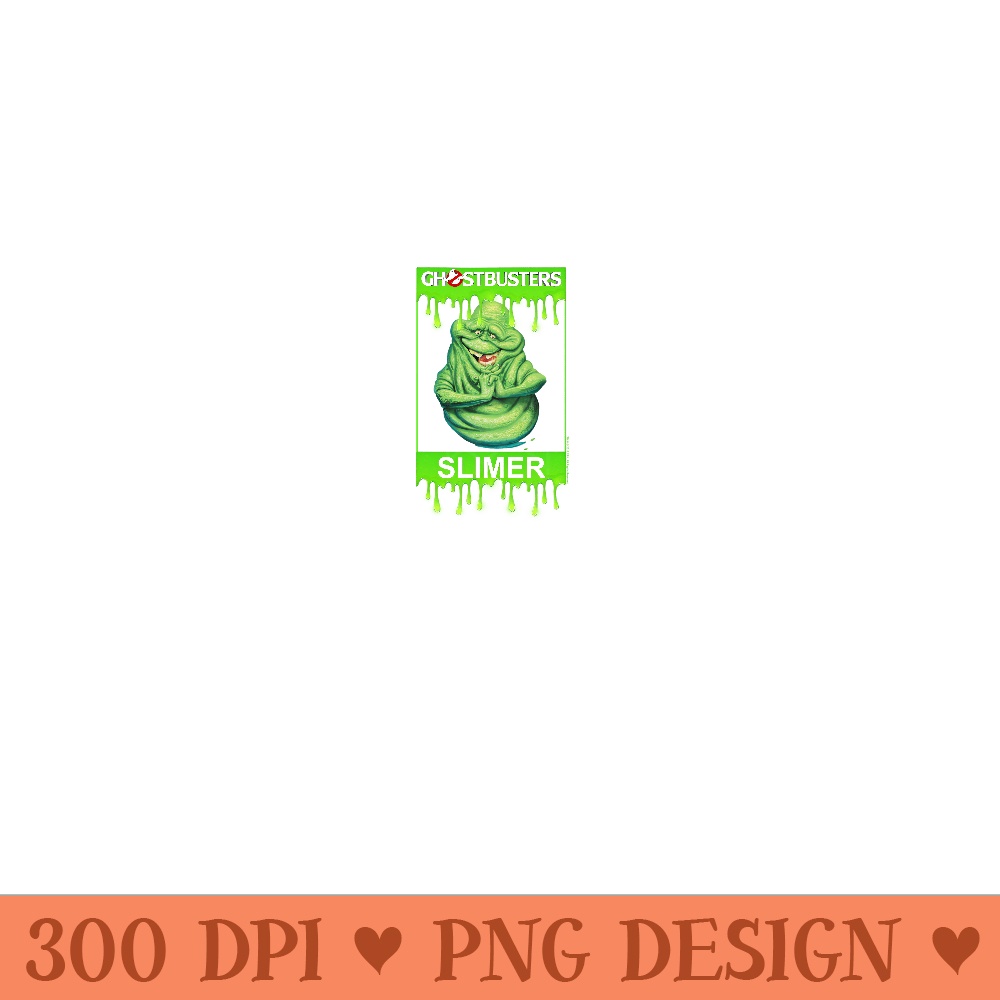 Ghostbusters Slimer Portrait Poster - PNG Graphics | Inspire Uplift