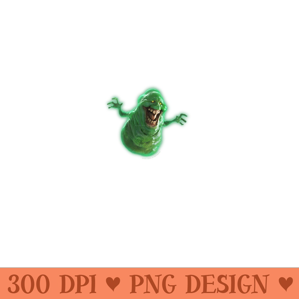 Ghostbusters Slimer Large Face Portrait - Unique PNG Artwork | Inspire ...