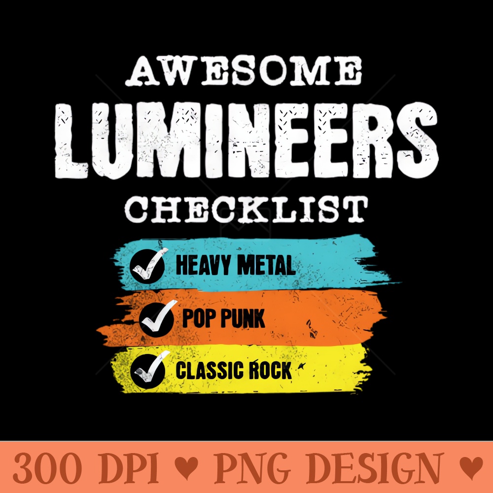 Awesome Luminer checklist - Vector PNG Clipart | Inspire Uplift