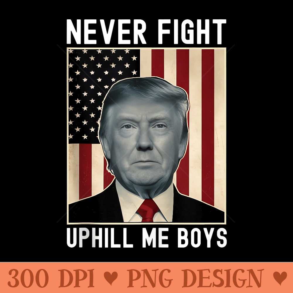 Donald Trump Never Fight Uphill Me Never Fight Uphill - Vect | Inspire ...