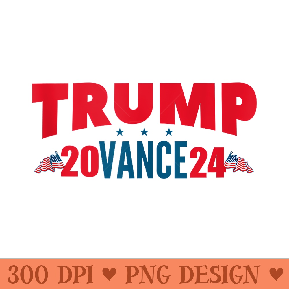 Trump Vance 2024 Election - PNG Clipart for Graphic Design - Inspire Uplift