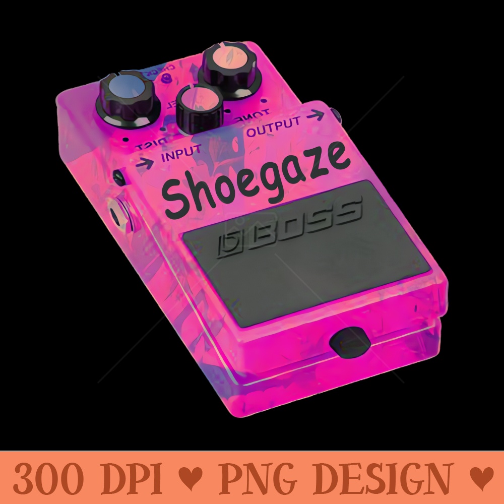 Shoegaze Guitar Dream Pop Pedal - PNG Art Files | Inspire Uplift