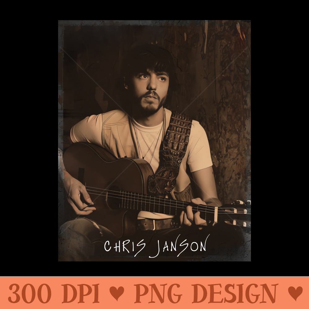 Vintage Chris Janson - PNG image download | Inspire Uplift