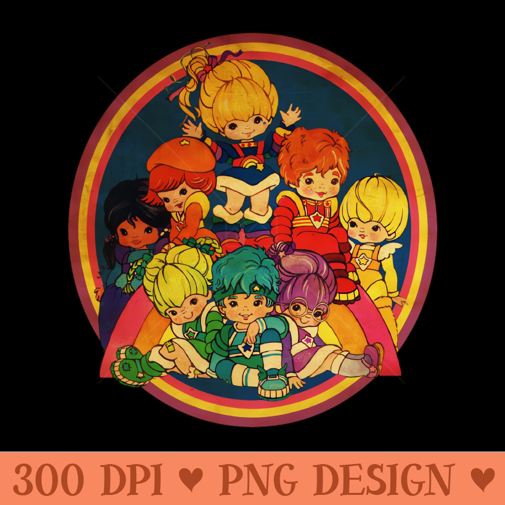 Rainbow Brite And Friend Vintage - Vector PNG download | Inspire Uplift