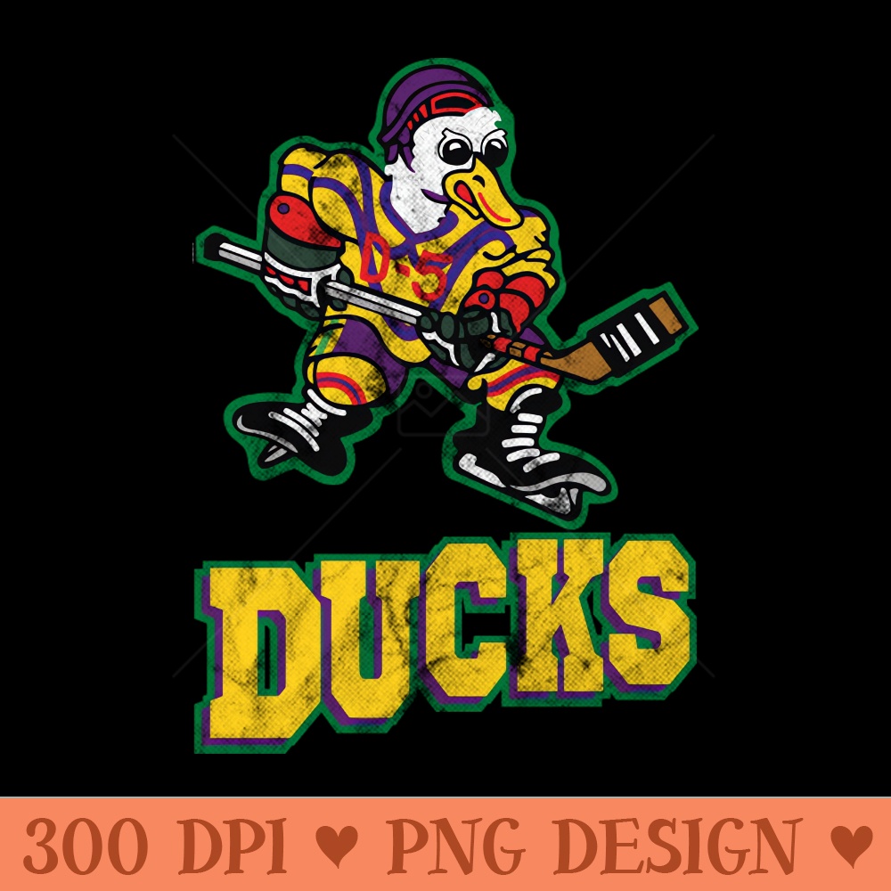 Classic Mighty Ducks Logo - Transparent PNG Clipart | Inspire Uplift