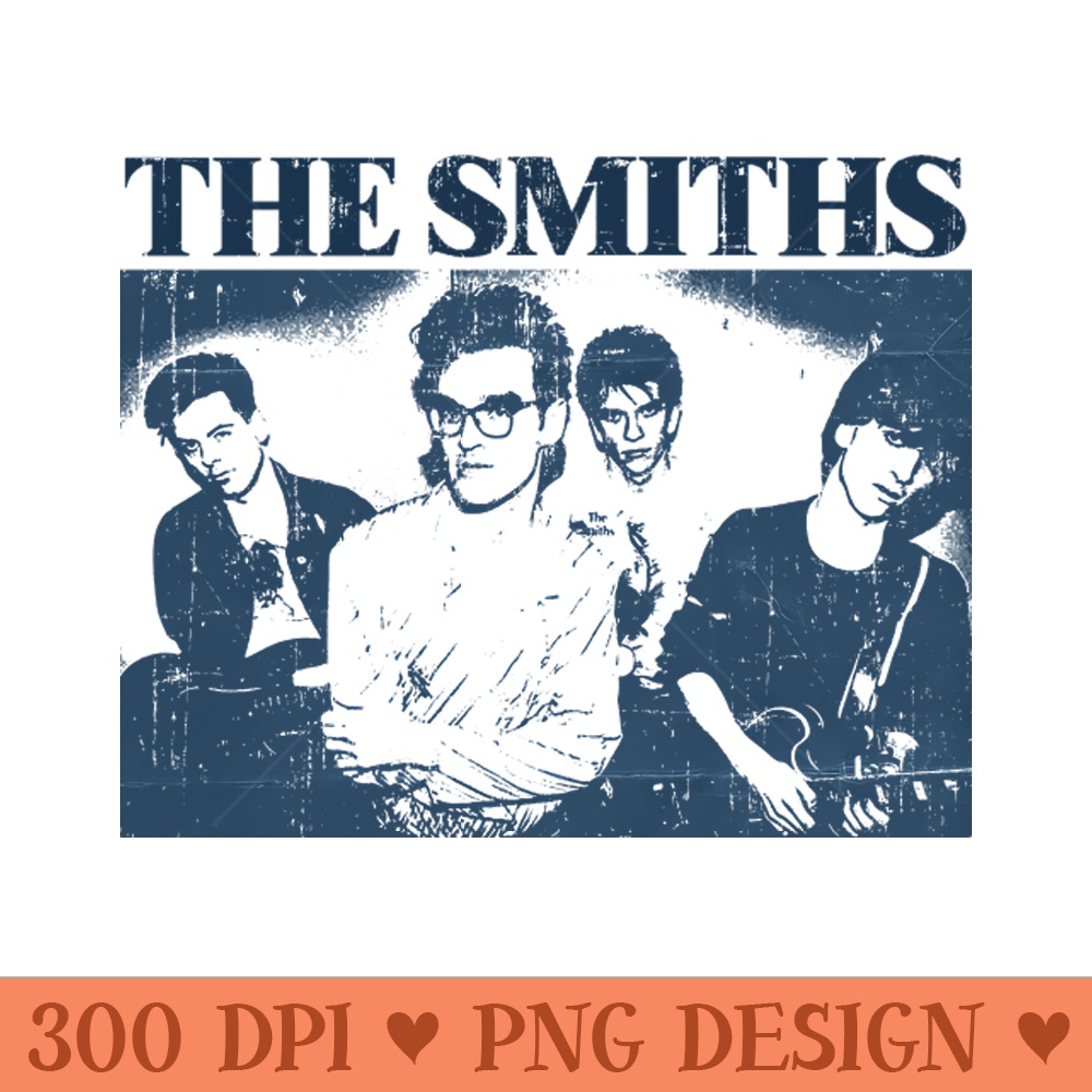 The Smiths Blue Vintage Color - High Quality PNG Clipart | Inspire Uplift