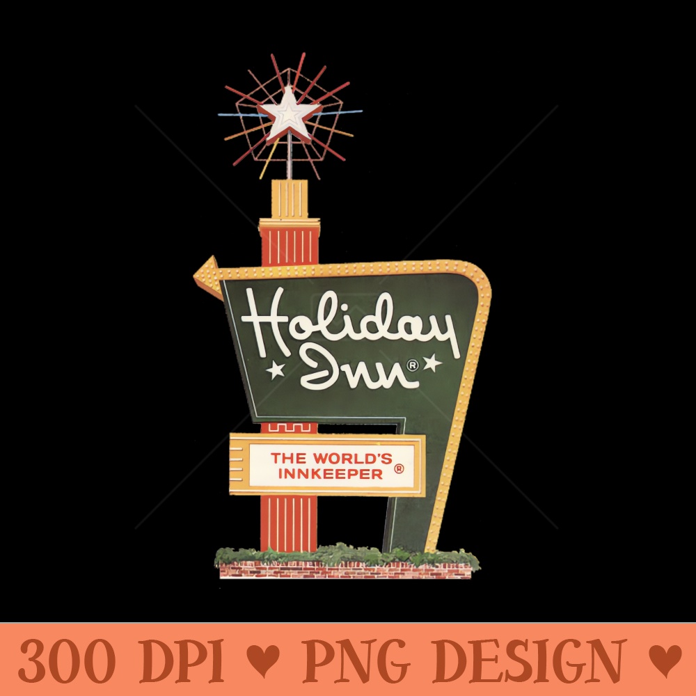 Iconic Holiday Inn Sign - Exclusive PNG designs - Inspire Uplift