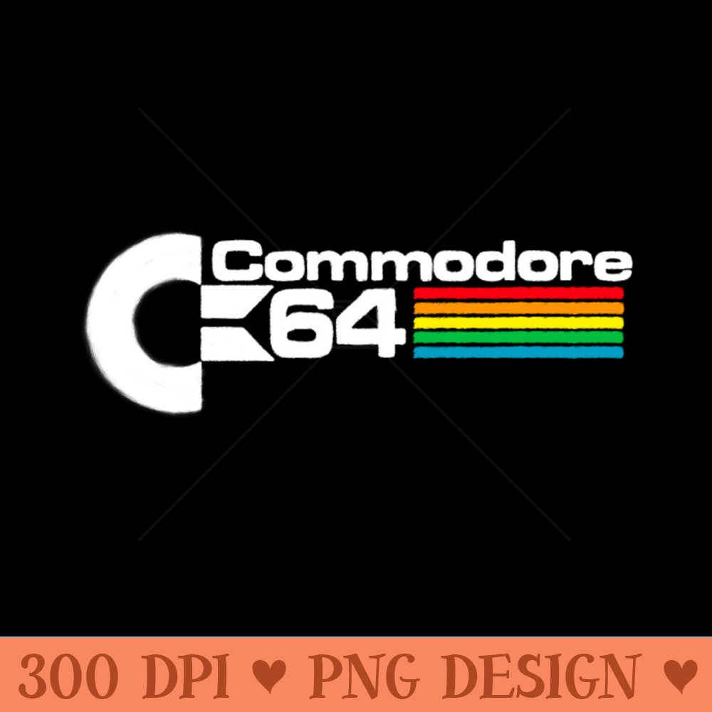 Commodore 64 Retro Classic - Printable PNG Graphics | Inspire Uplift