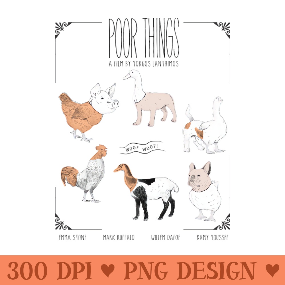 Poor things creatures - PNG download for graphic design | Inspire Uplift