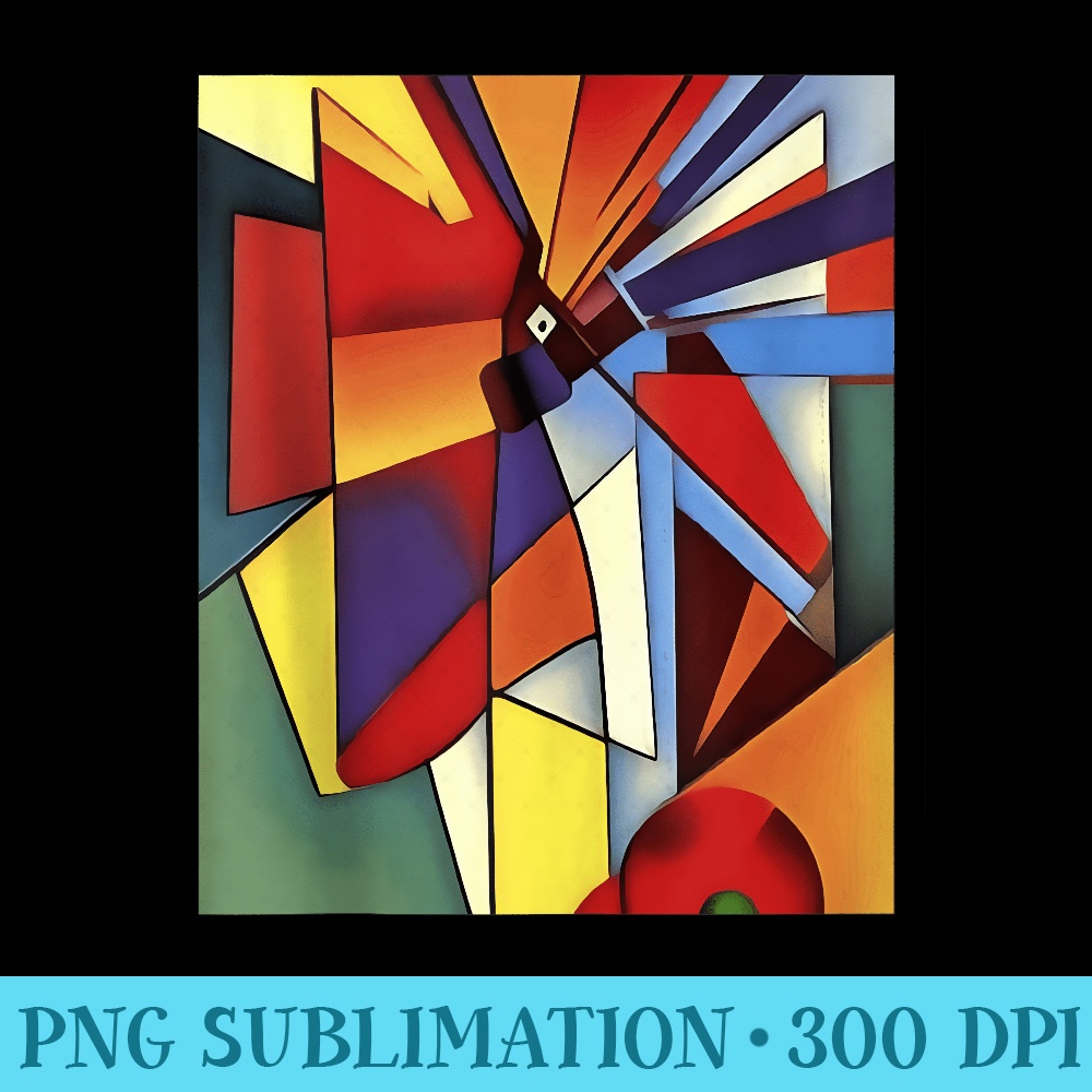 Red Carnation In A Vase Geometric Abstract Art - PNG Prints | Inspire ...