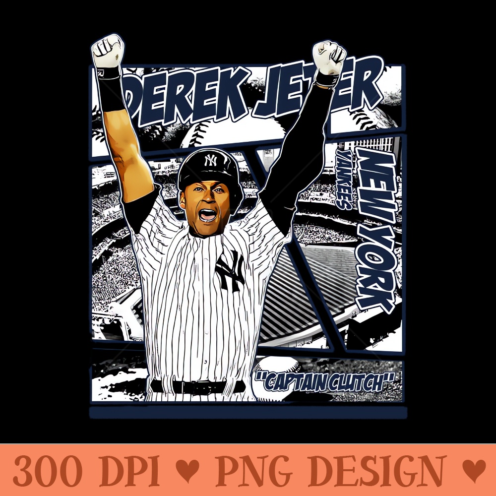 Derek Jeter Comics Retro 90s - Download PNG images | Inspire Uplift