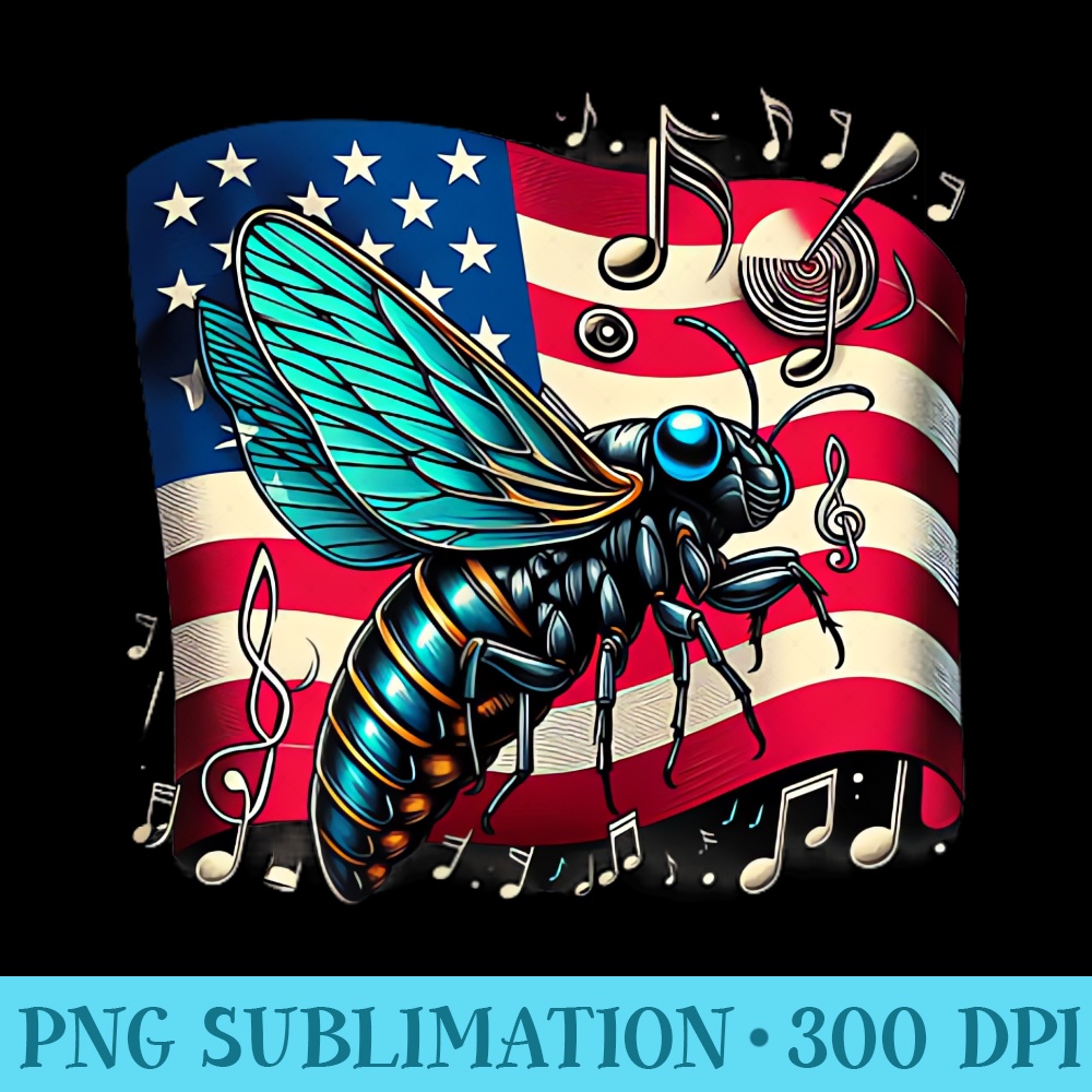 American Flag Cicada Insect Eastern Brood X USA Magicicada - | Inspire ...