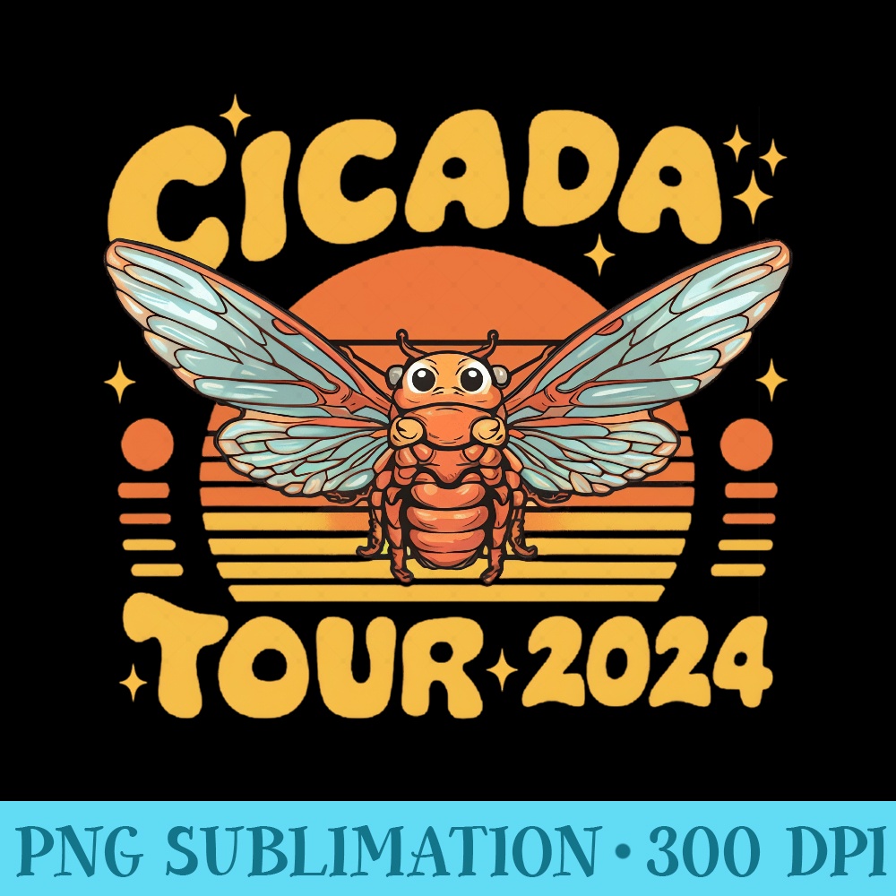 Retro Groovy Cicada Tour 2024 Year Of The Cicada Emergence S | Inspire ...