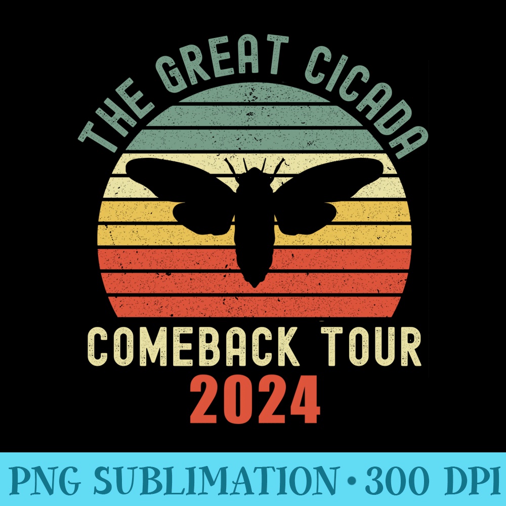 Cicada Double Emergence Comeback Tour 2024 Retro Design - Ex | Inspire ...