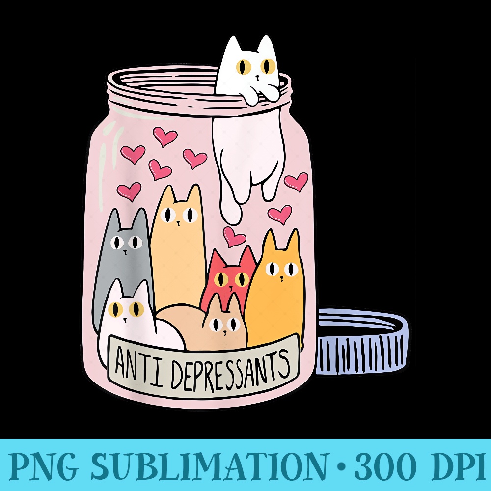 cute cat antidepressants funny mental health cat lover - Hig | Inspire ...