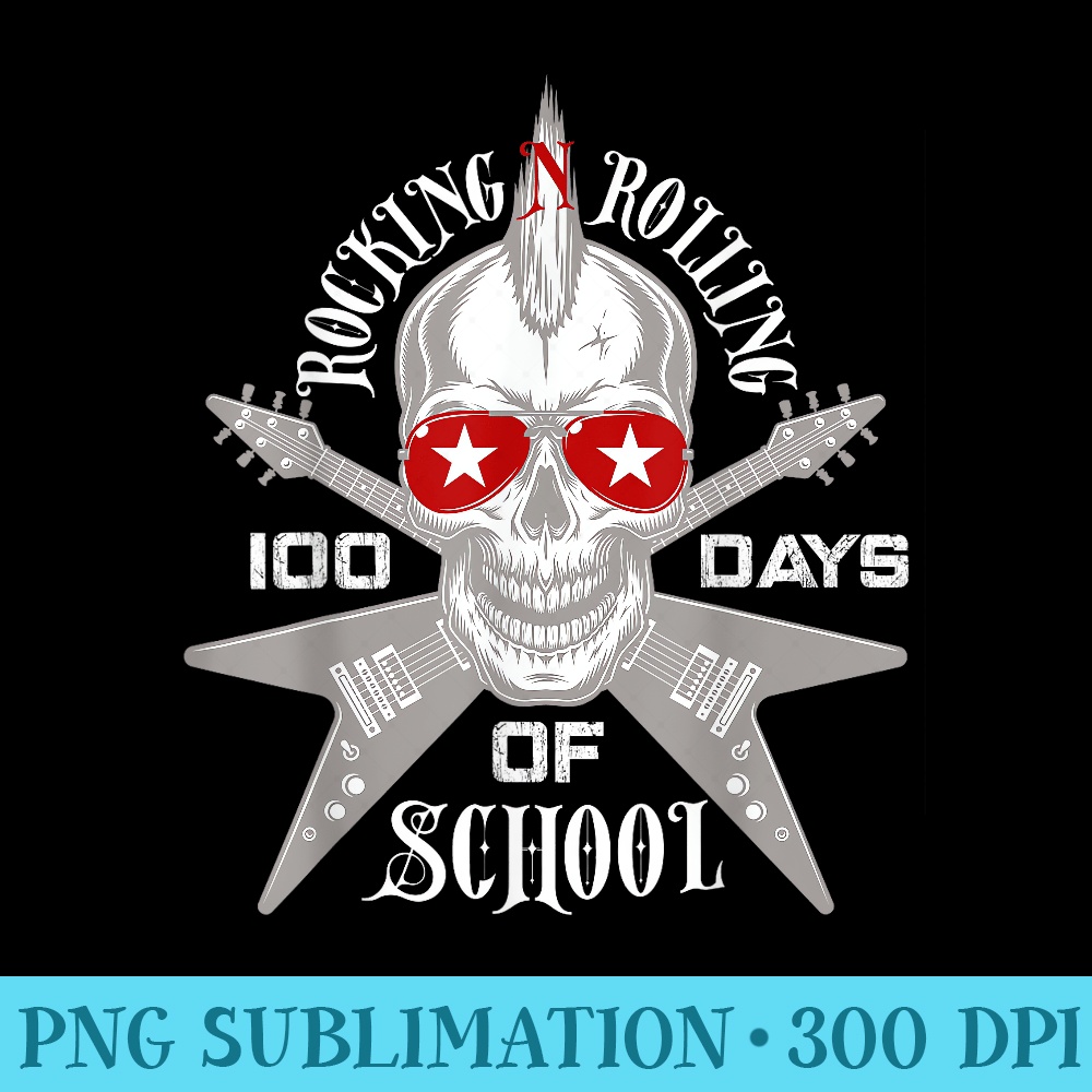 Rocking N Rolling 100 Days Of School Teacher Rock Music - Hi | Inspire ...