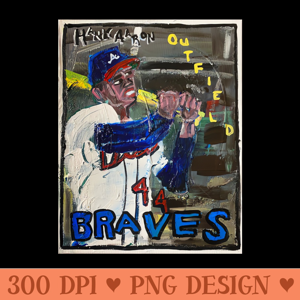 Hank Aaron - Sublimation PNG download | Inspire Uplift