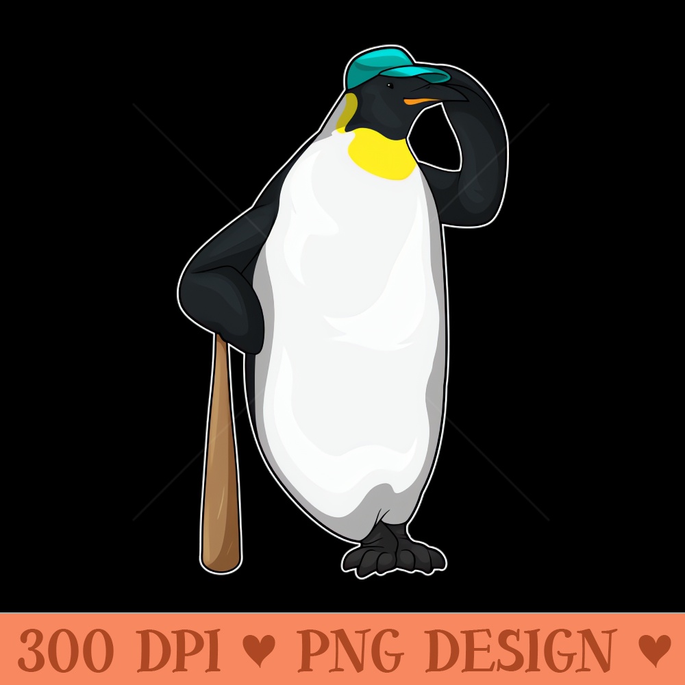 Penguin Baseball Baseball bat - PNG image download | Inspire Uplift