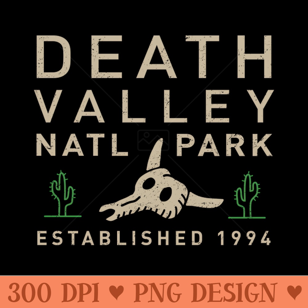 Death Valley National Park by Buck Original - Vector PNG Cli | Inspire ...