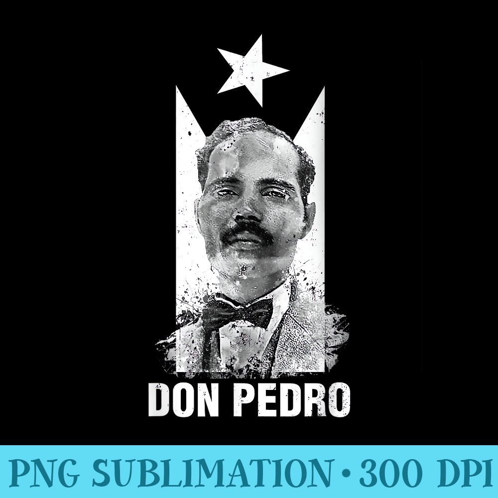 Pedro Albizu Campos Black Puerto Rico Flag Don Pedro T - PNG | Inspire ...