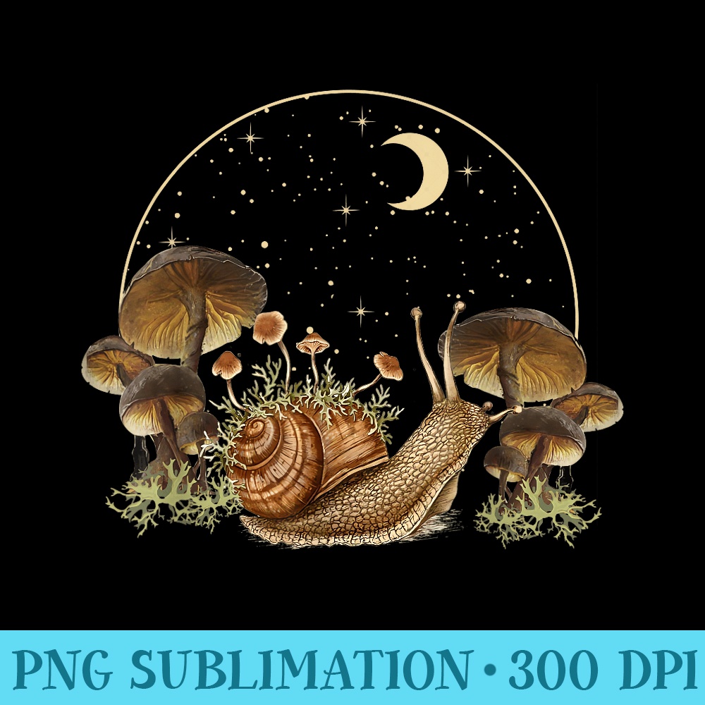 Cottagecore Aesthetic Mushroom Snail Goblincore Mycology - D | Inspire ...