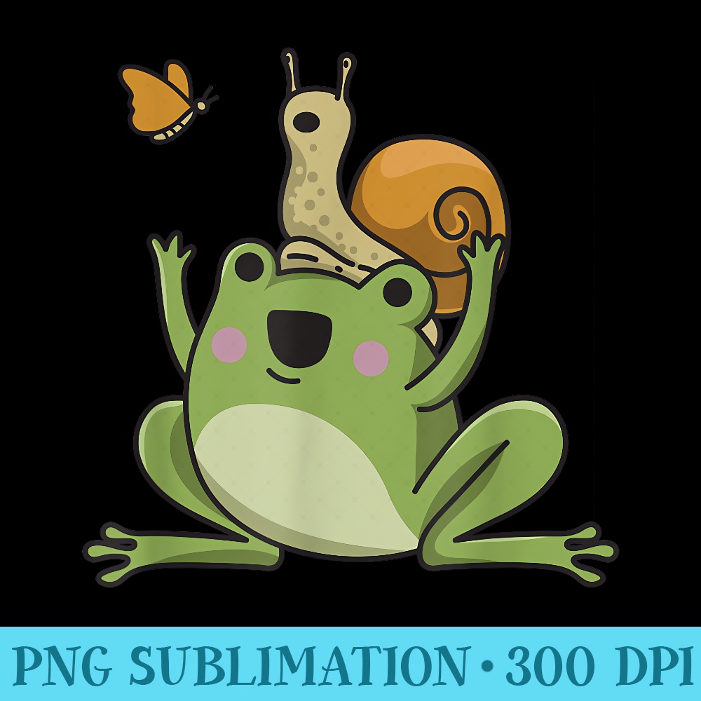 Cottagecore Cute Snail Frog Aesthetic Goblin Core - Shirt Pr | Inspire ...