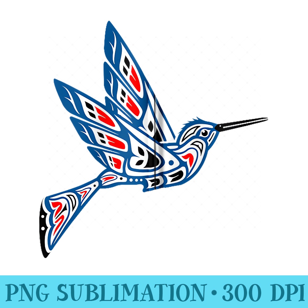 Hummingbird Native American Indian Pacific Northwest Art - D | Inspire ...