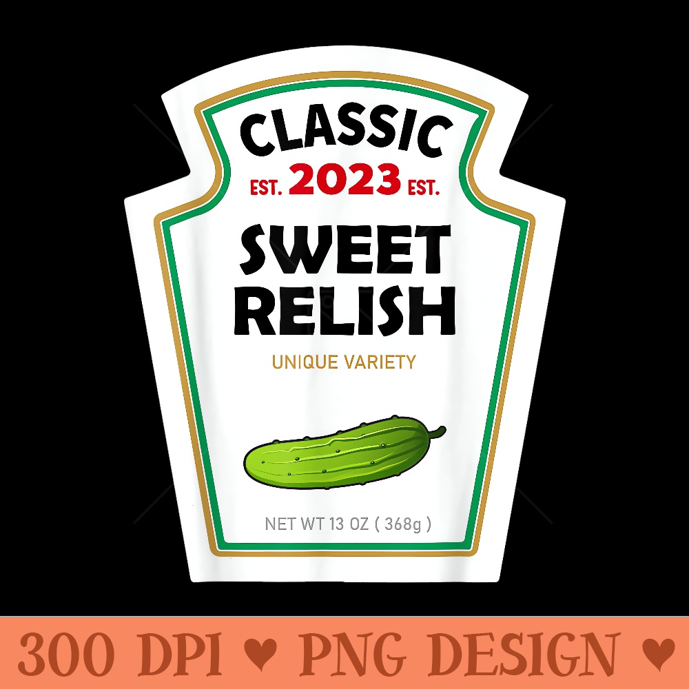 Sweet Relish DIY Halloween Condiment Green Pickle - Digital | Inspire ...