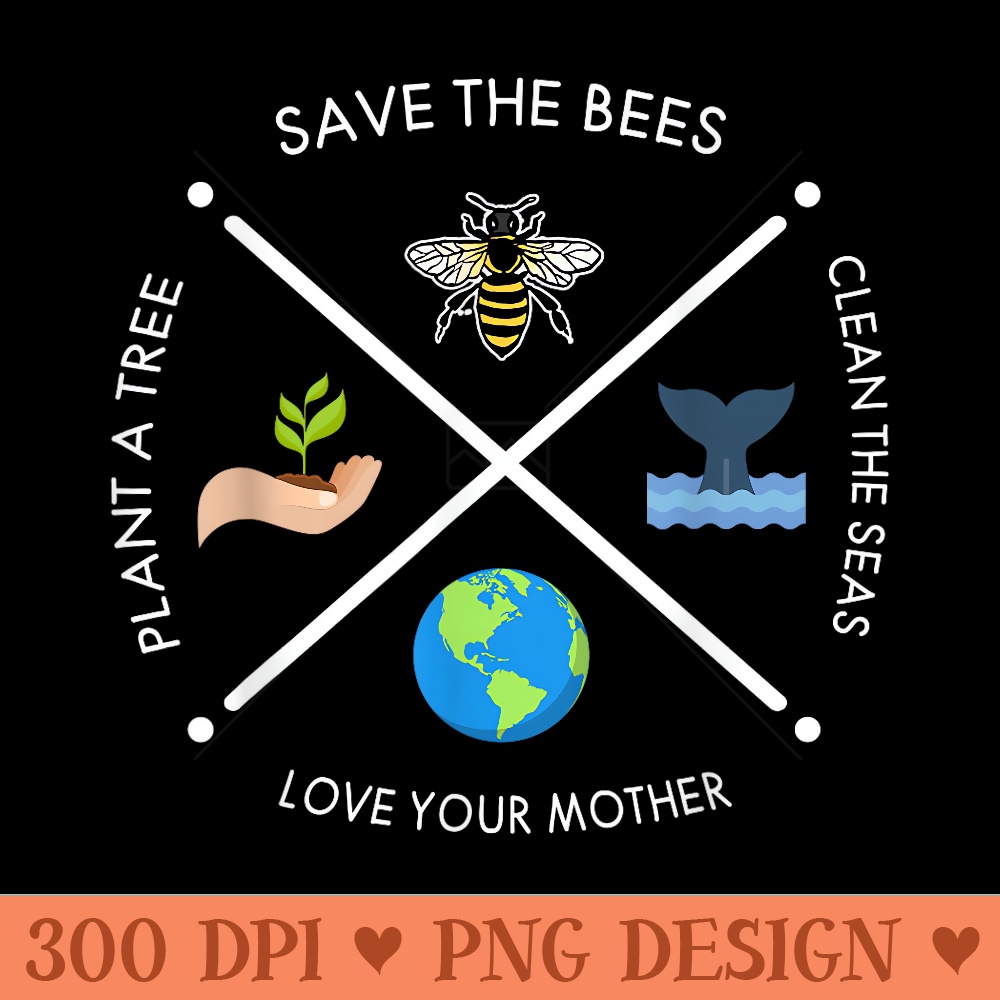Earth Day Save the Bees Plant More Trees Clean the Seas - PN | Inspire ...
